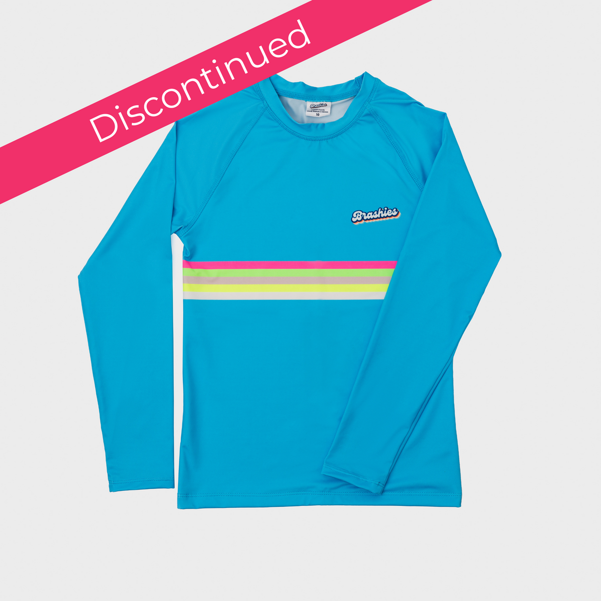 Rainbow Beach Long Sleeve Rashie – Final Blue Edition (60% Off – Disco ...
